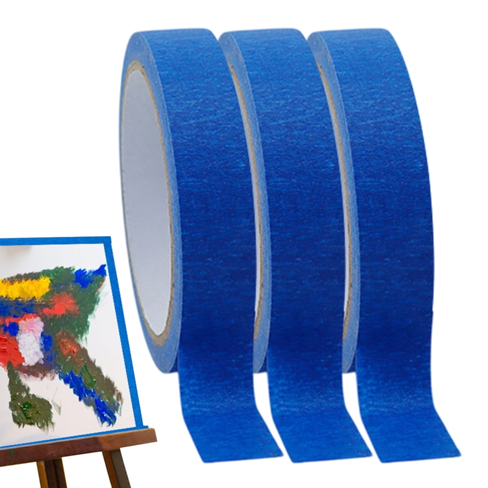 Chesmono Blue Tape 3 Rolls x 65.6 Ft Blue Paint Tape Removable Tool for ...