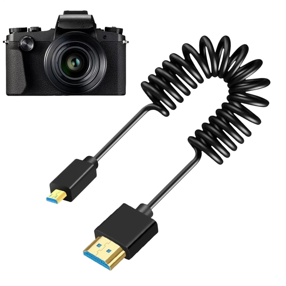 Chesmono Coiled Monitor Cable Camcorders Monitor Spring Coiled Cable ...