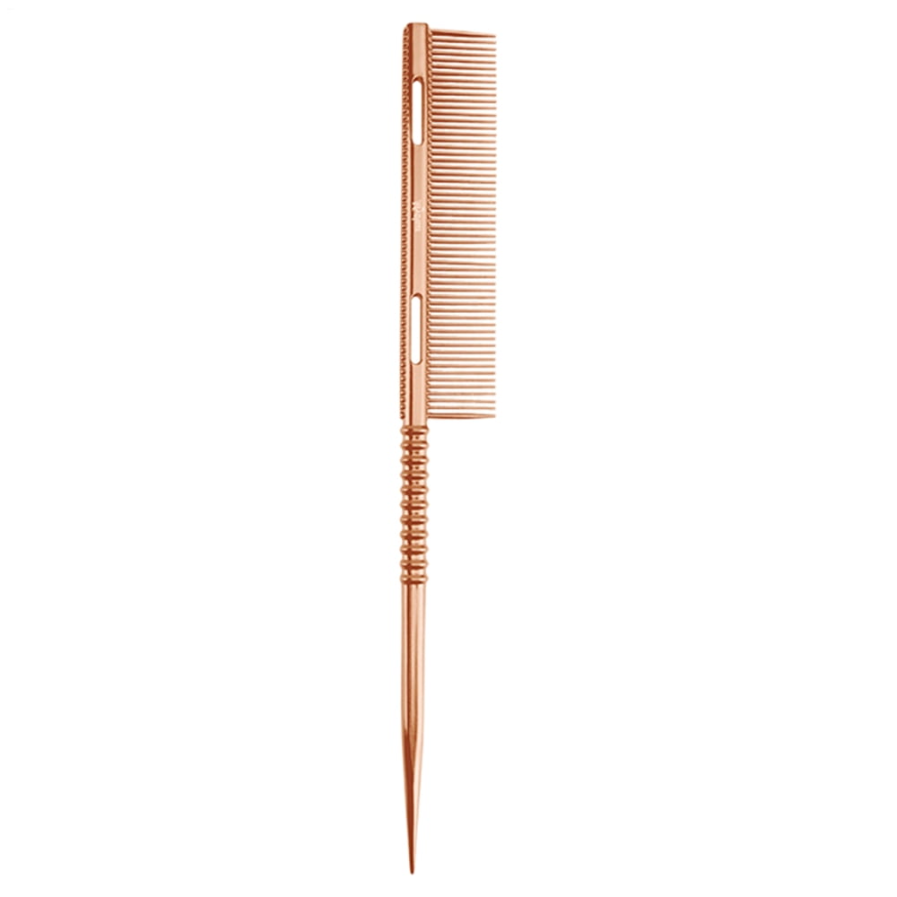 Chesmono Fine Tooth Tail Comb Metal Parting Tooth Tail Hair Brush ...