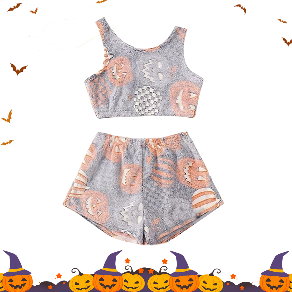 Chesmono Halloween Pajamas for Women Glow-in-the-Dark Spooky Vest ...