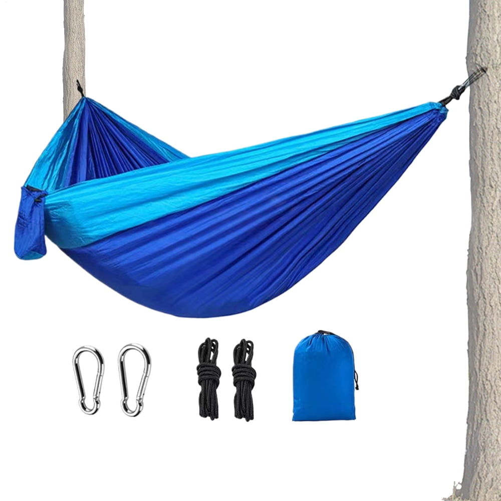 Chesmono Hammock Camping Nylon Lightweight Single Double Travel Hammock ...