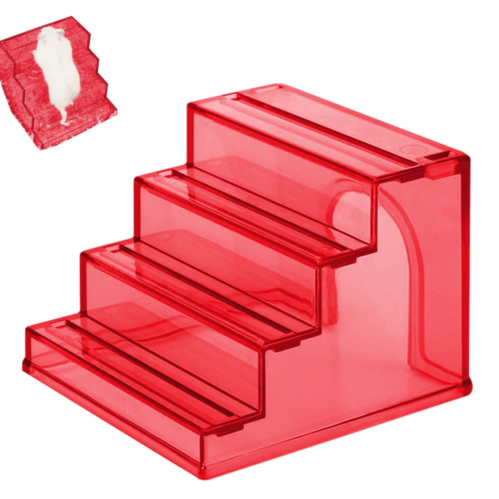 Chesmono Hamster Hut Small Animal Ladder Ramp 2 In 1 Anti-slip Climbing ...