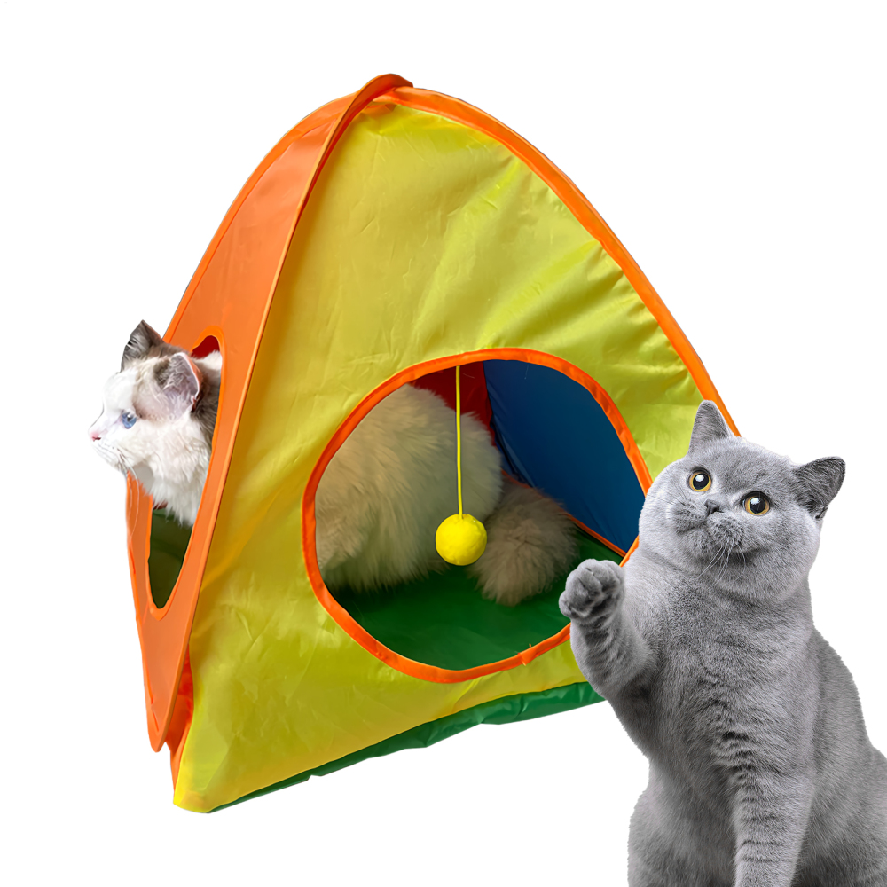 Chesmono Kitten Tent Exercise Tent Portable Kitten Shelter Interactive ...