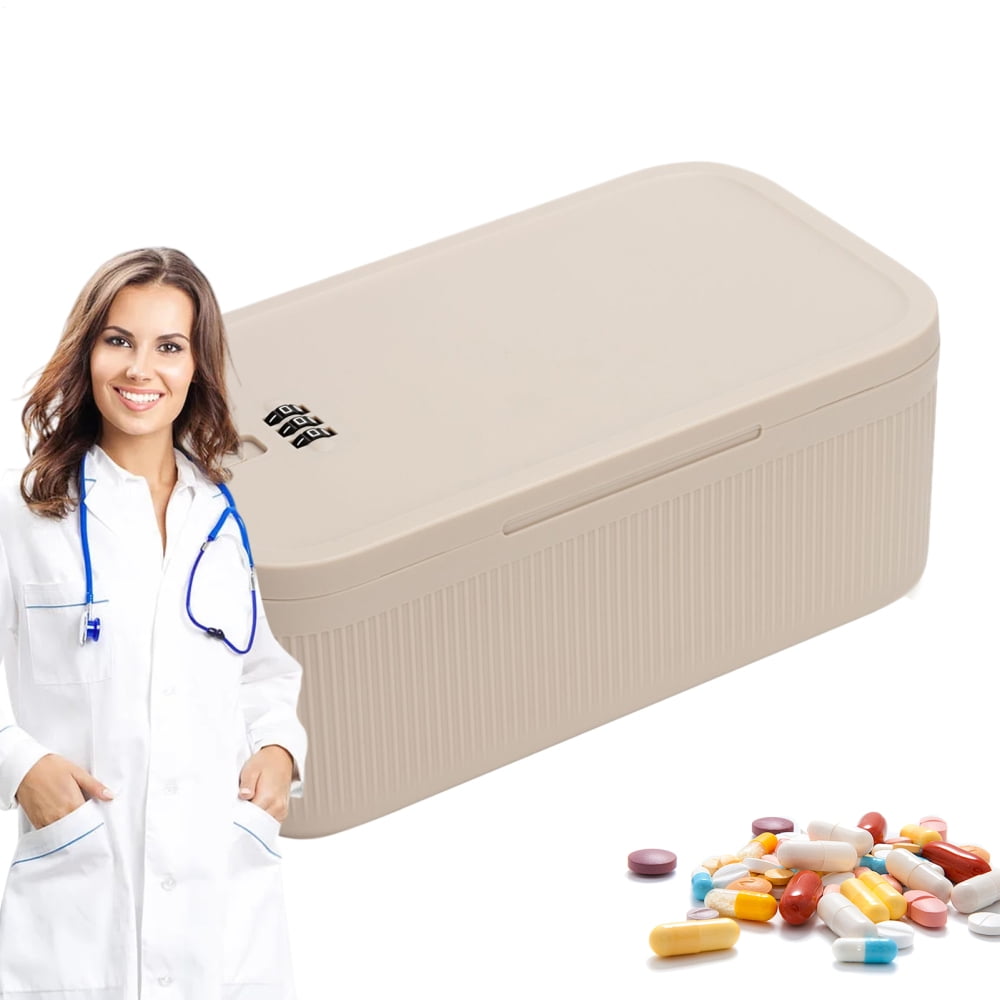 Chesmono Lockable Storage Box Food Case with Combination Lock Portable ...