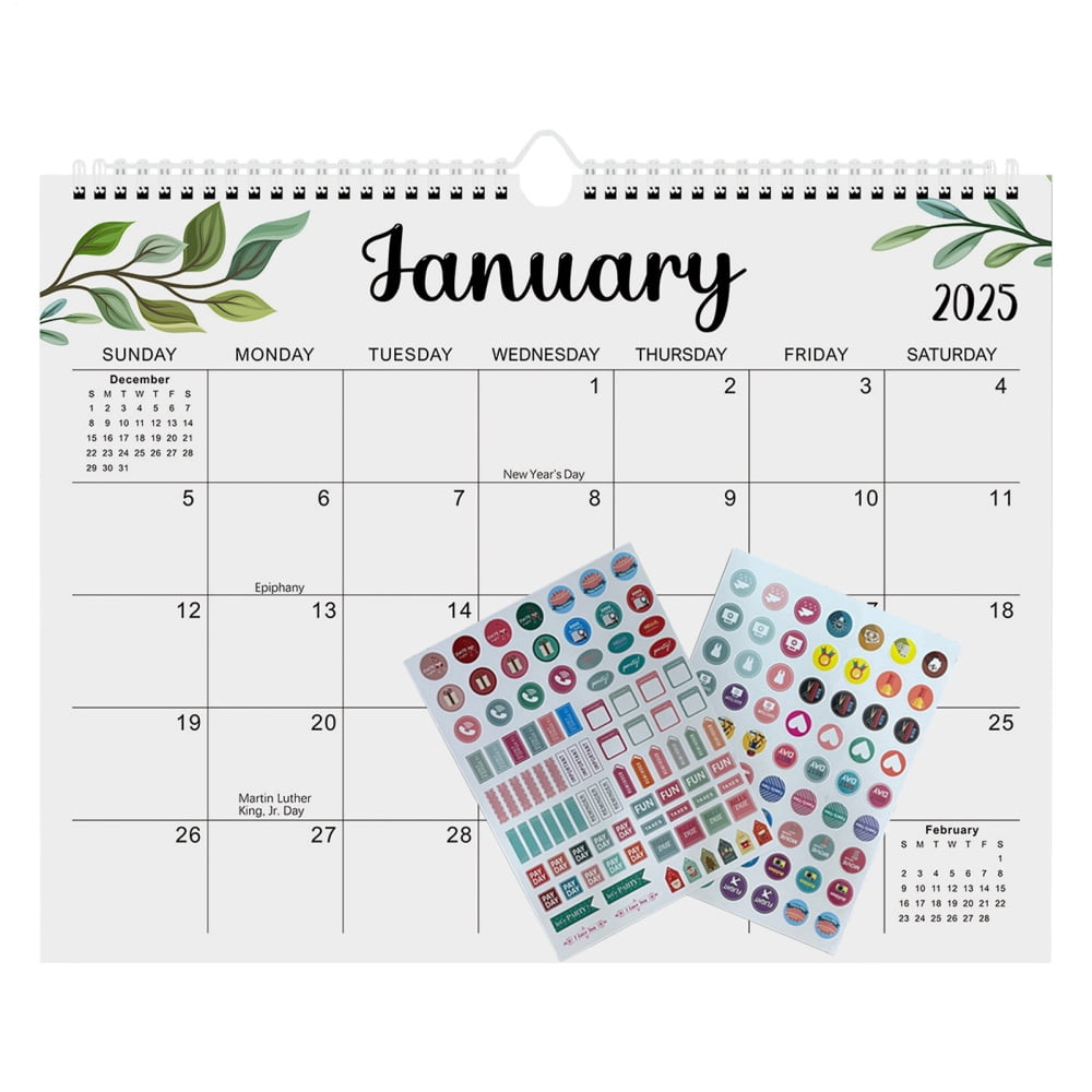 Chesmono Wall Calendar 2025-2026 Twin-wire Planner Calendar 18-Month ...