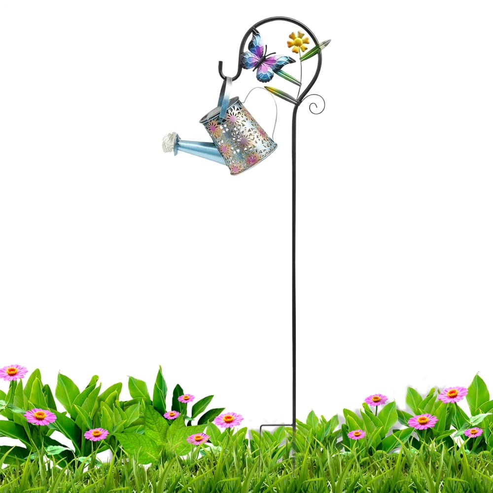 Chesmono Watering Can with Lights Solar Light Watering Can Garden Decor ...