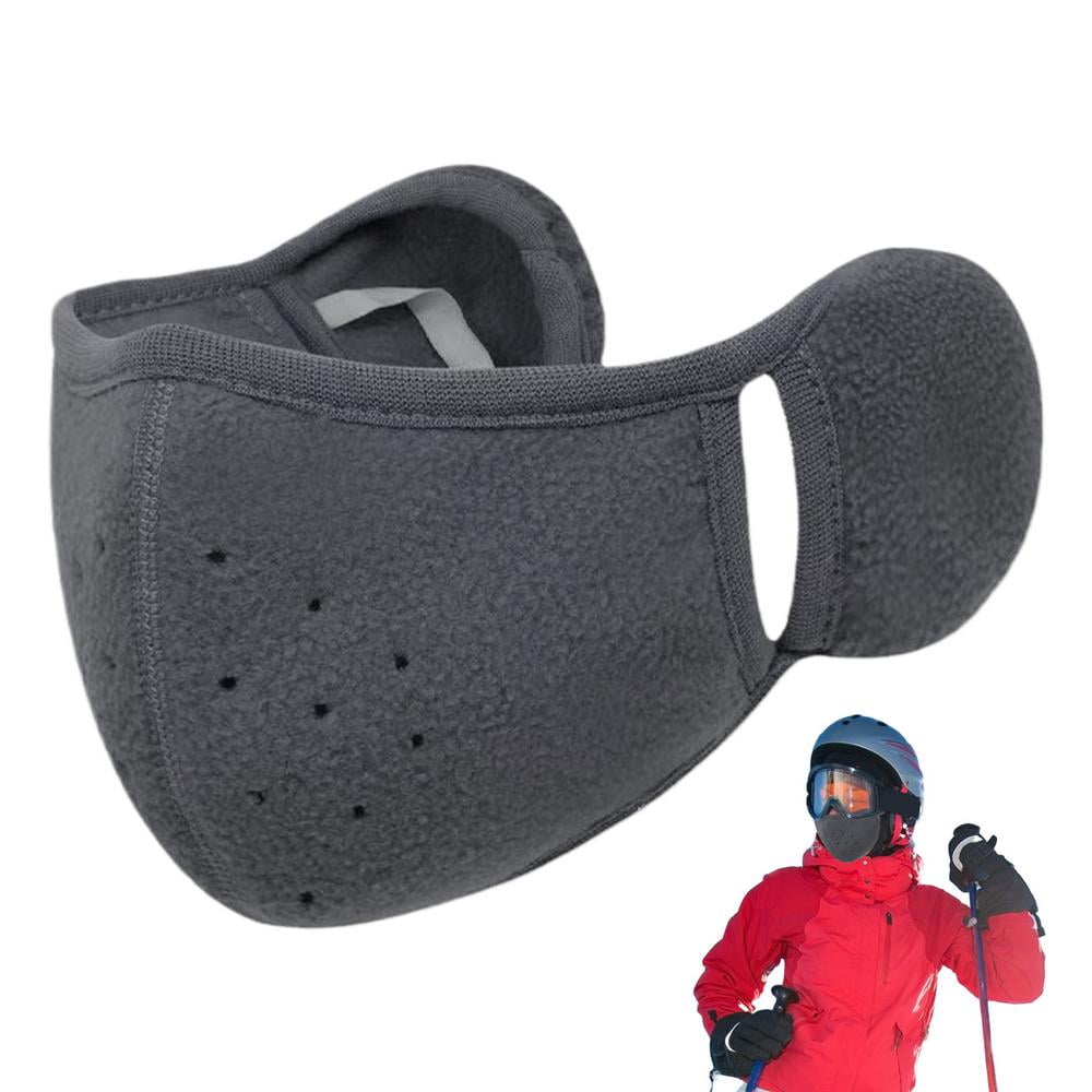 Chesmono Windproof Face Cover Soft Face Masque with Ear Covers Thick and Breathable Winter Face ...