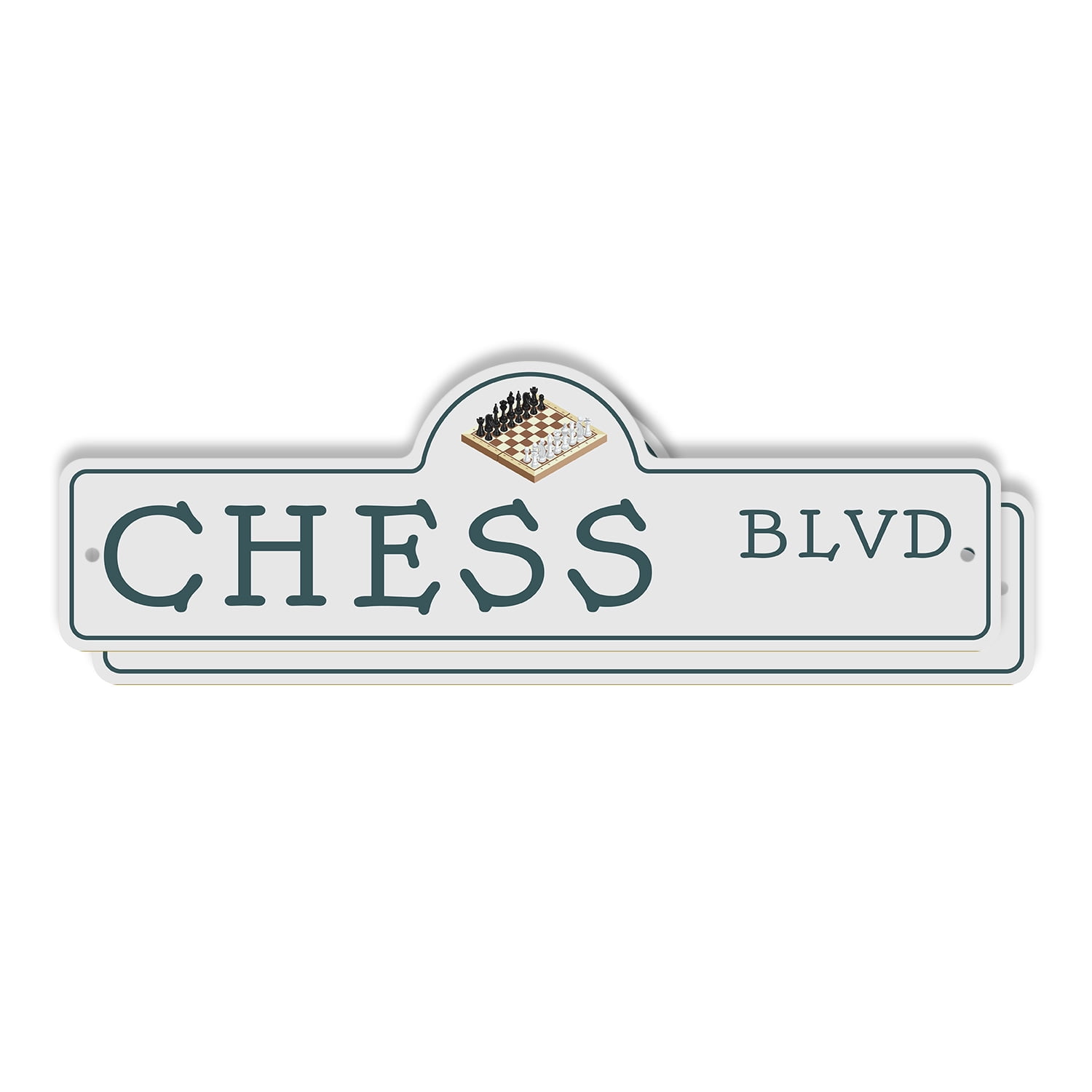 Chess (2 Pack) Plastic Street Sign - 6 Inch X 18 Inch Gift Board Game ...