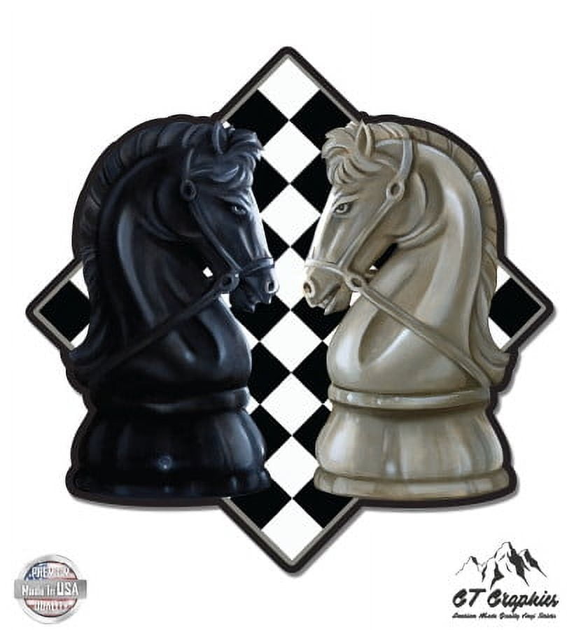 Chess - 5" Vinyl Sticker - For Car Laptop I-Pad - Waterproof Decal ...