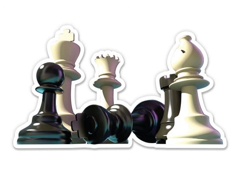 Chess - 8" Vinyl Sticker - For Car Laptop I-Pad - Waterproof Decal ...