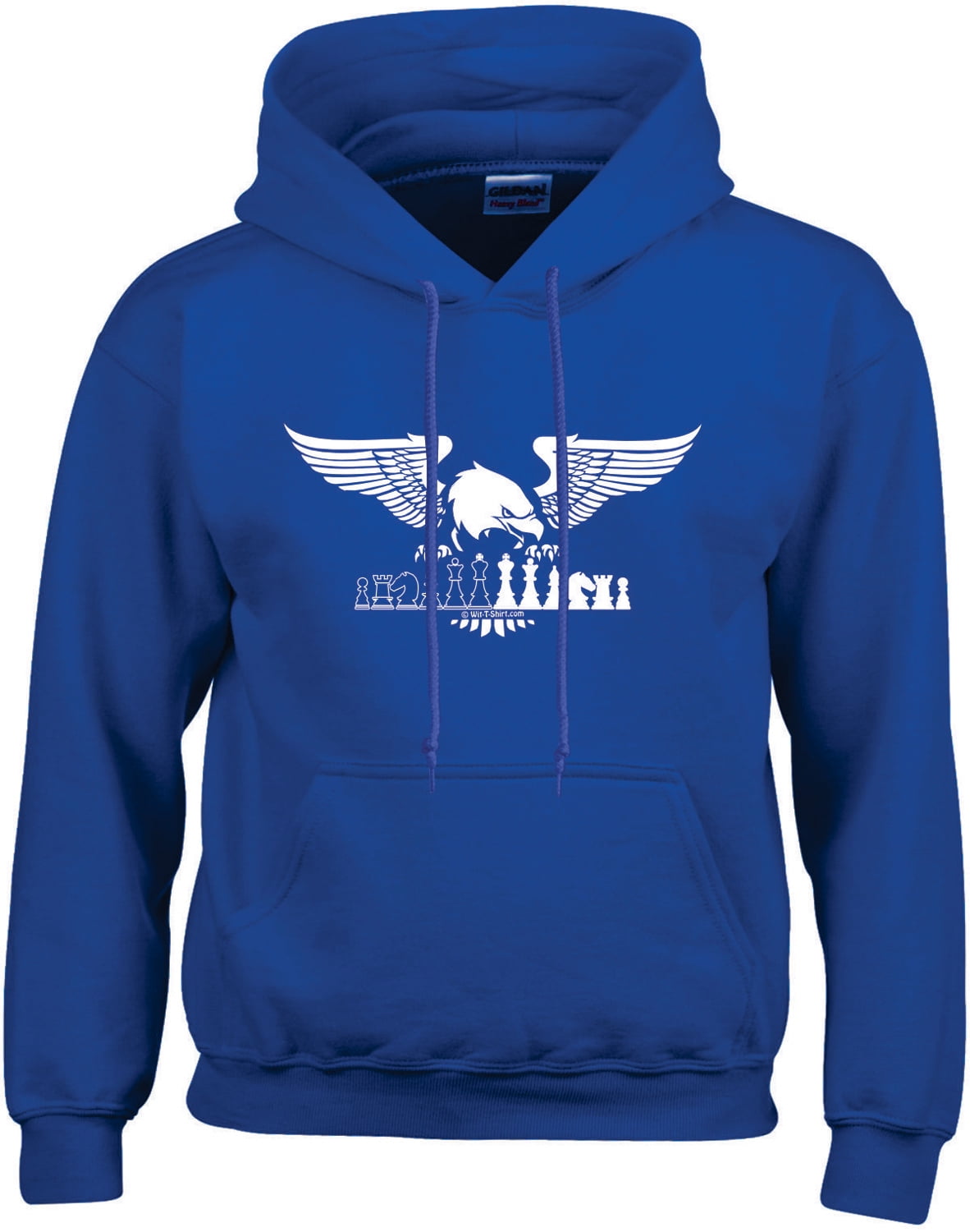 Chess All American Chess Eagle in white ink; Chess Hoody, Men Women ...