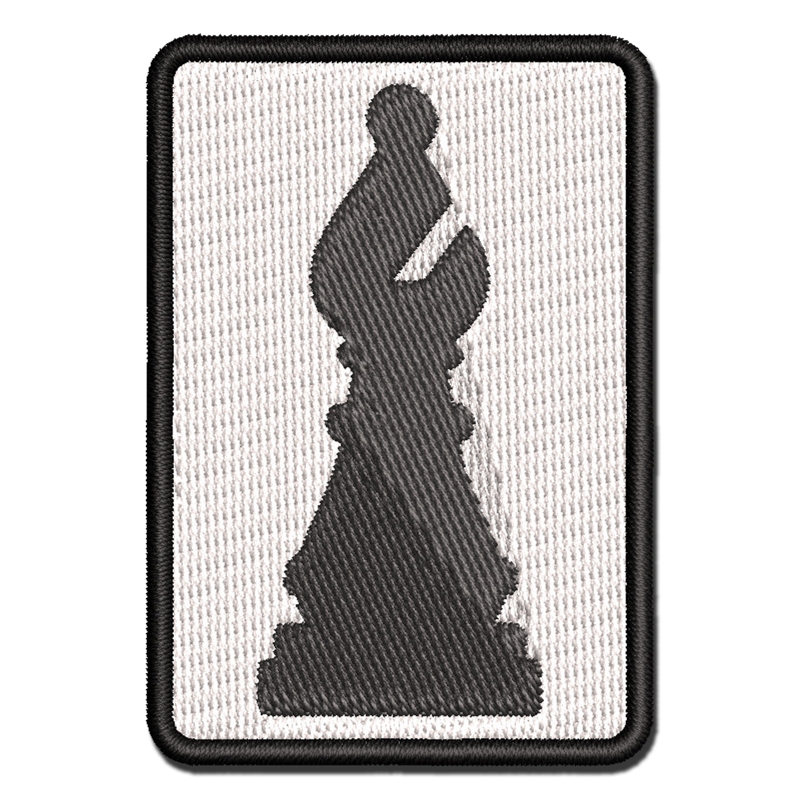 Chess Bishop Piece Applique Multi-Color Embroidered Iron-On Patch - 2.0 ...