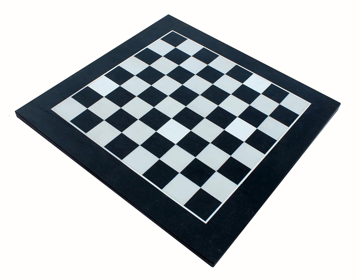 Chess Board 12" X 12" Collectible Black Natural Granite Stone & White ...