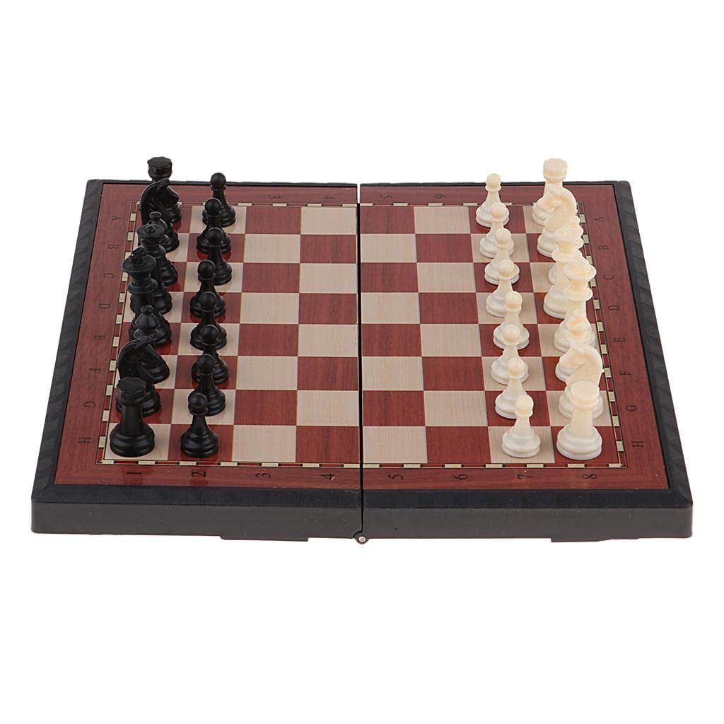 Chess Board Game Set Portable Plastic Folding Magnetic International ...