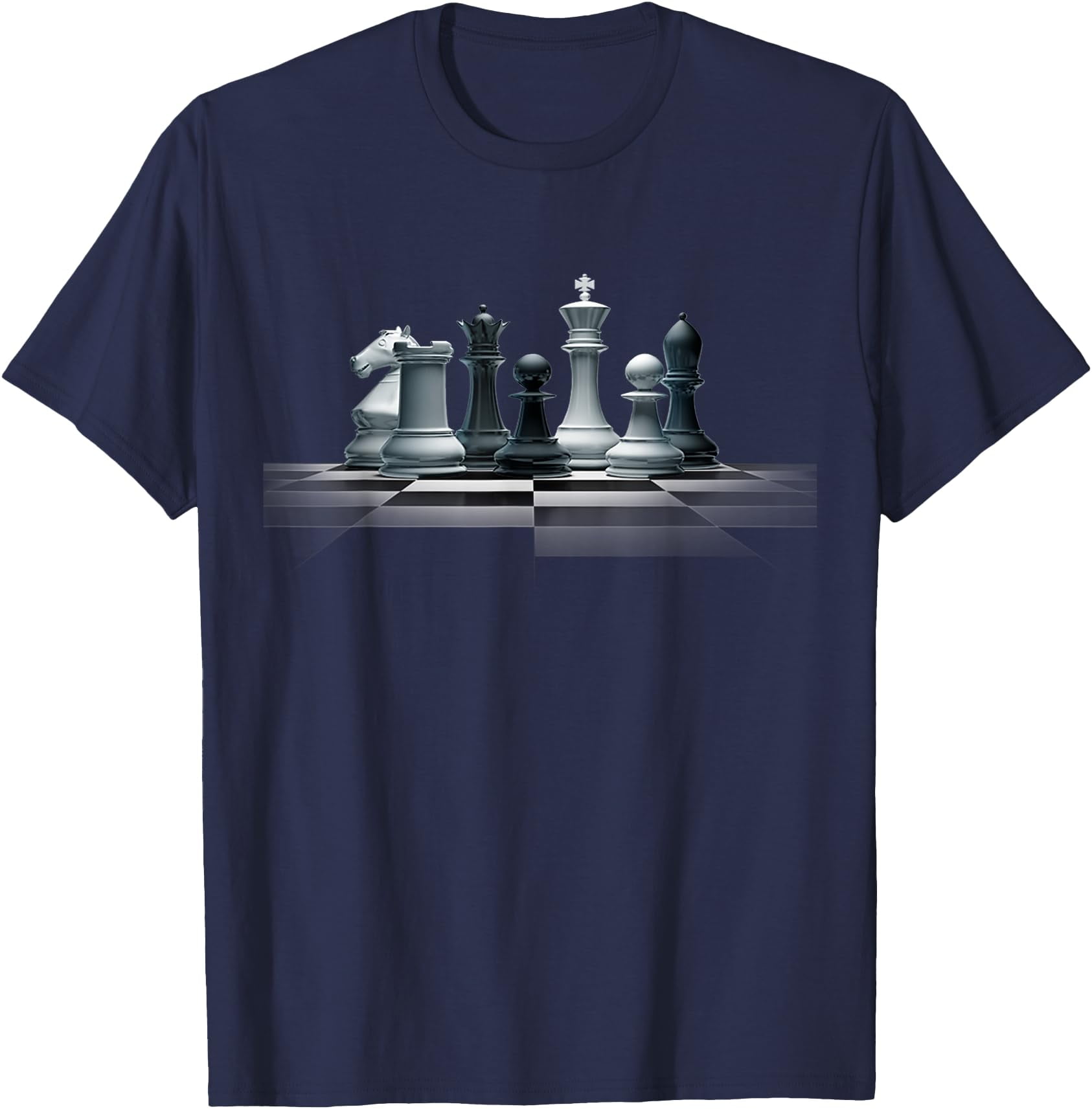 Chess Board Graphic T-Shirt,Natural color,size 3XL - Walmart.com