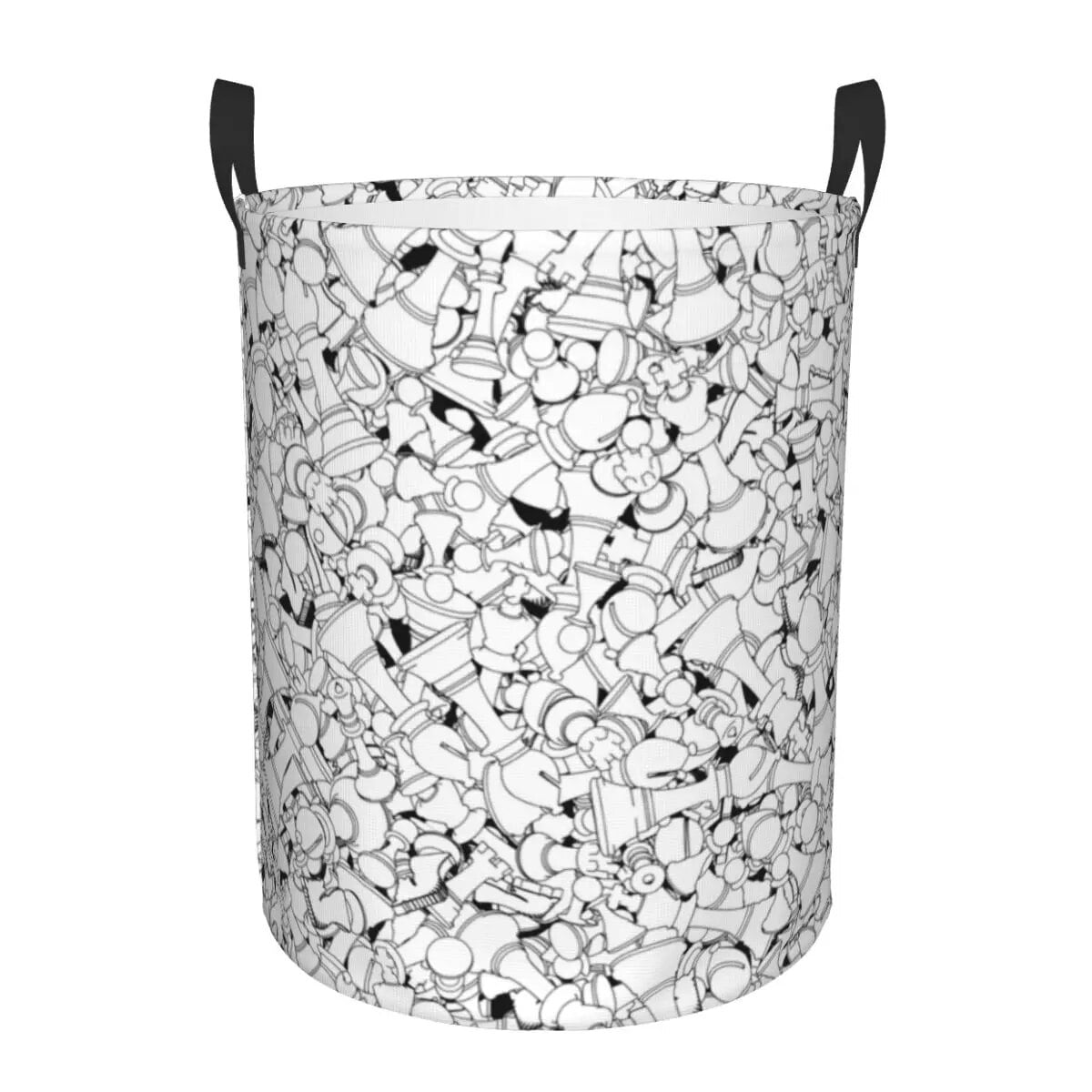 Chess Board Laundry Basket Foldable Chessboard Game Player Toy Clothes ...