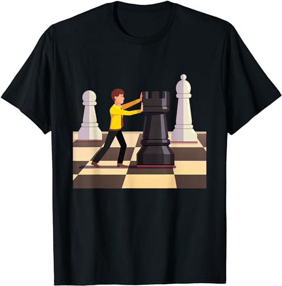 Chess Board Pieces Player Grandmaster Tactics Checkmate T-Shirt ...