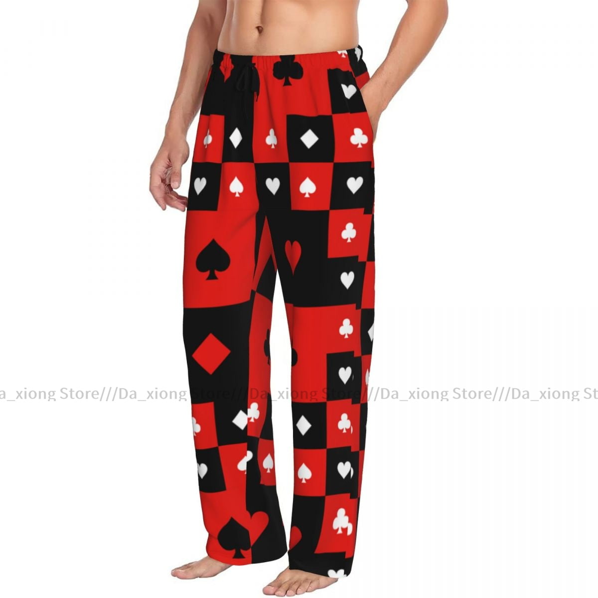 Chess Board Poker Mens Pajamas Pyjamas Pants Lounge Pants Sleep Bottoms ...