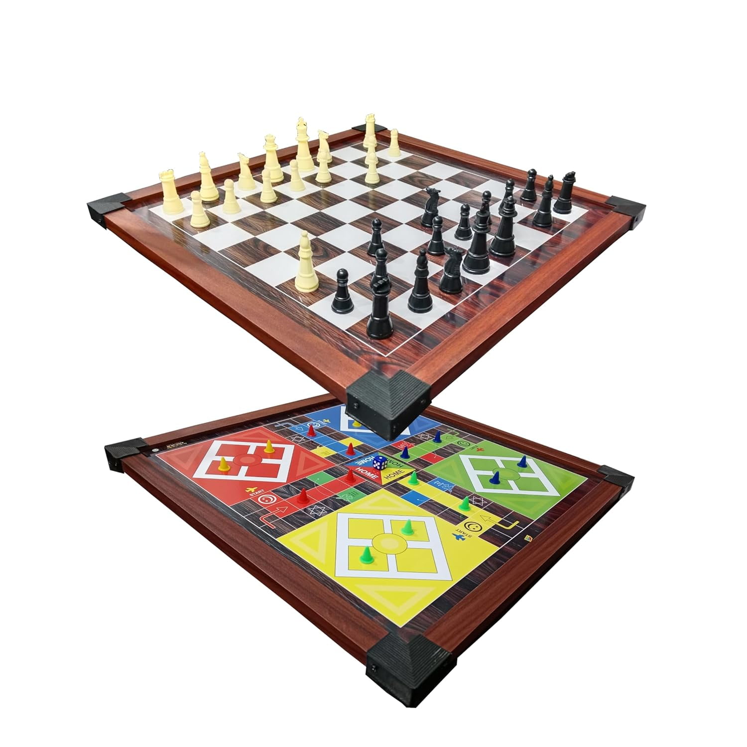 Chess Board Set With Ludo Board Game For Professionals, Kids & Adults ...