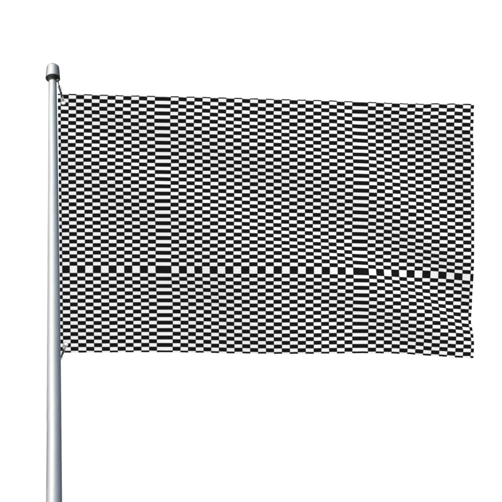 Chess Checkerboard 4x6 Feet Flag Polyester Double Stitched With ...