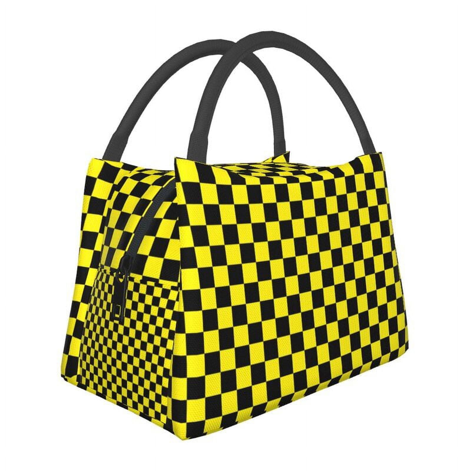Chess Chessboard Thermal Insulated Lunch Bags Women Checkered Portable ...