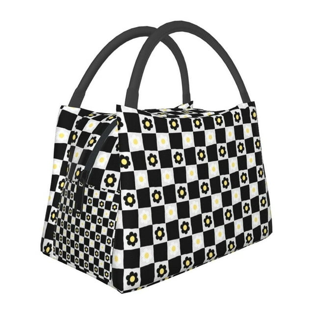 Chess Chessboard Thermal Insulated Lunch Bags Women Checkered Portable ...