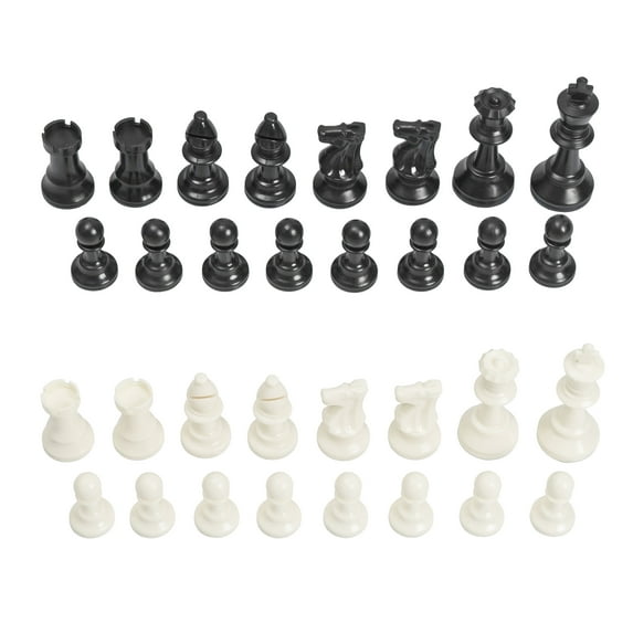 Chess Geeks 32 Classic Staunton Chess Pieces Only - 1x Single Weighted ...