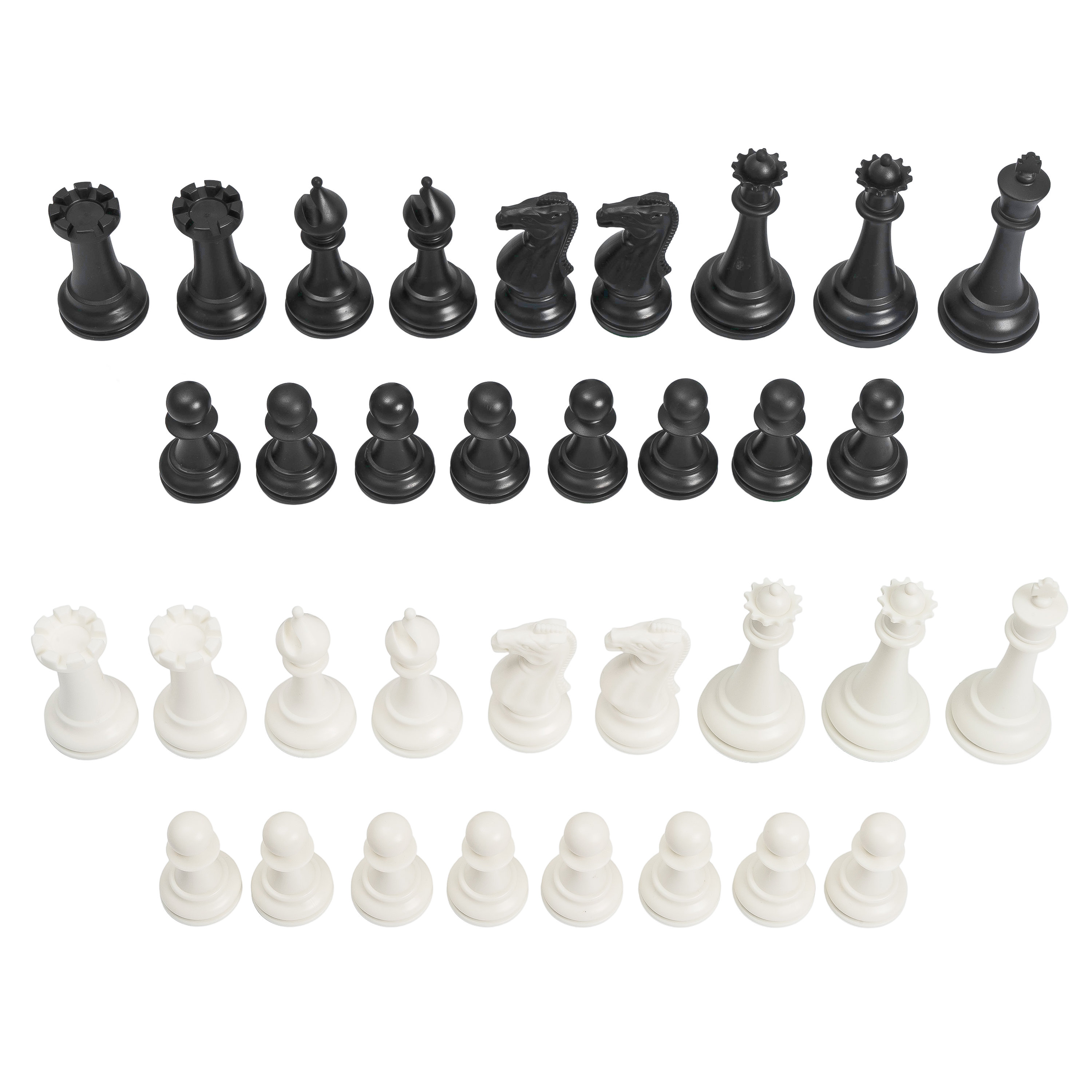 Chess Geeks 3x Triple Weighted Pieces Only - 32 Pieces+2 Extra Queens ...