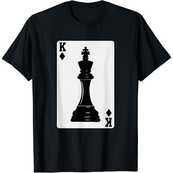 Chess King Playing Card T-Shirt - Walmart.com