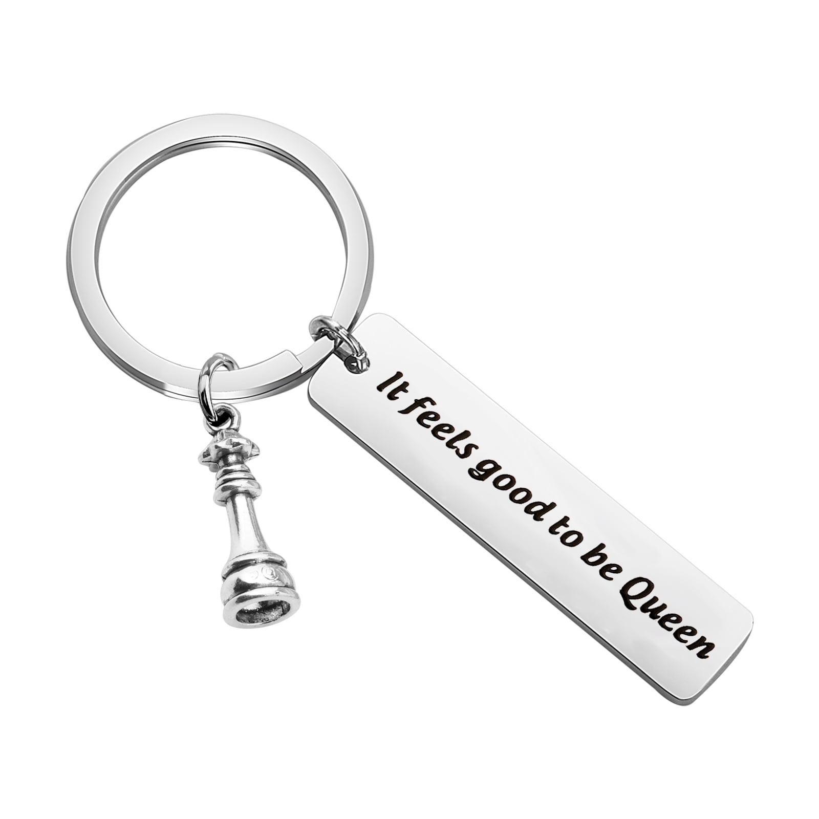 Chess King Queen Keychain Chess Lovers Keychain Gift It Feels Good to ...