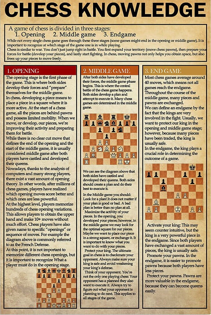 Chess Knowledge , Chess , Vintage , Home Puzzle 1000 - Walmart.com