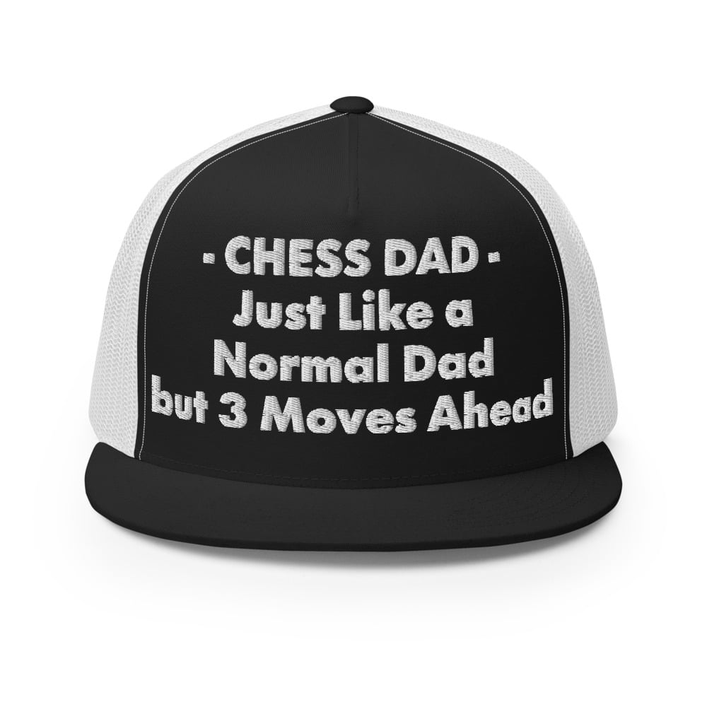 Chess Lovers Player For Men Dad Embroidered Trucker Cap, Chess Dad Just ...