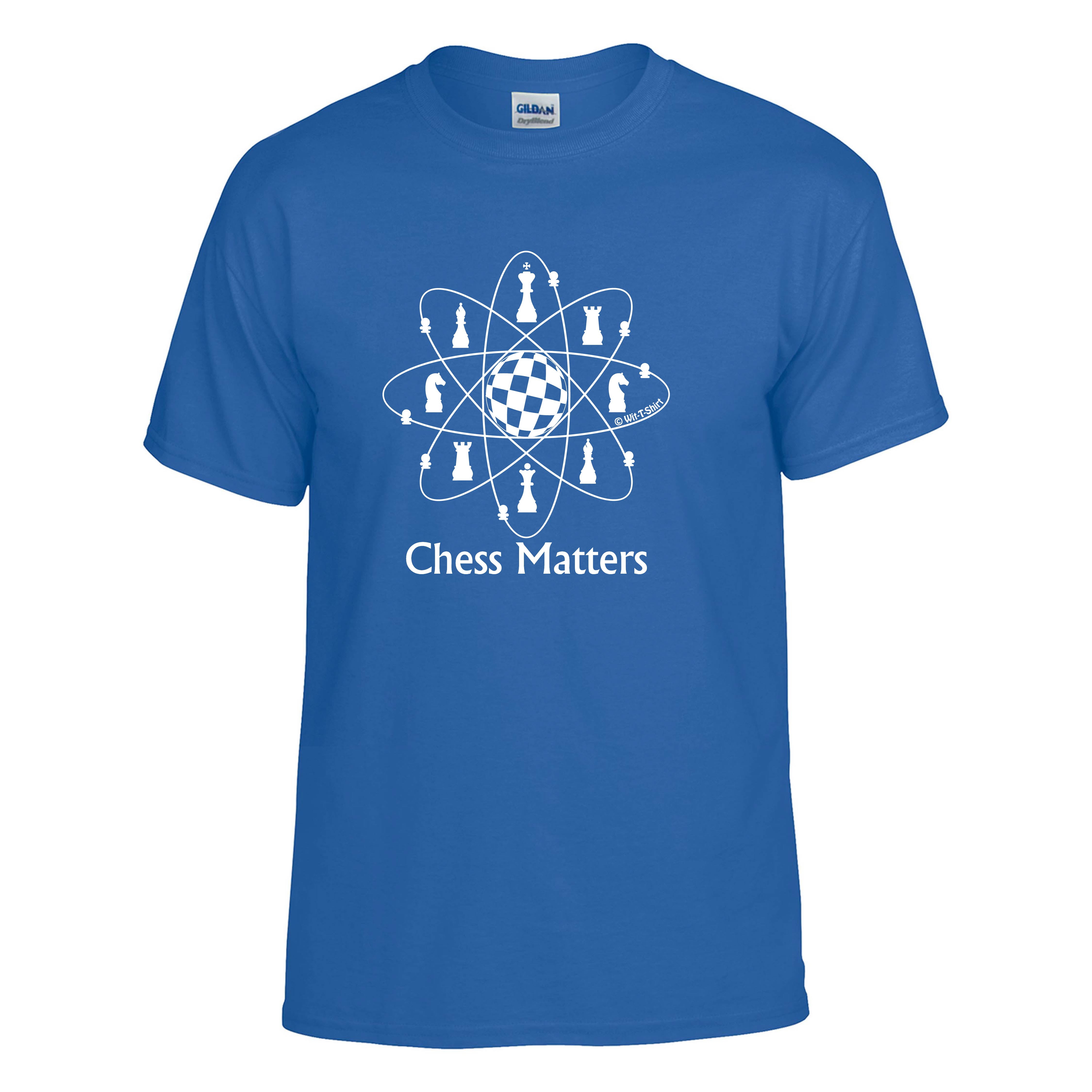 Chess Matters : White Chess Atom, Chess T-shirt, Chess Shirt; Men Women ...