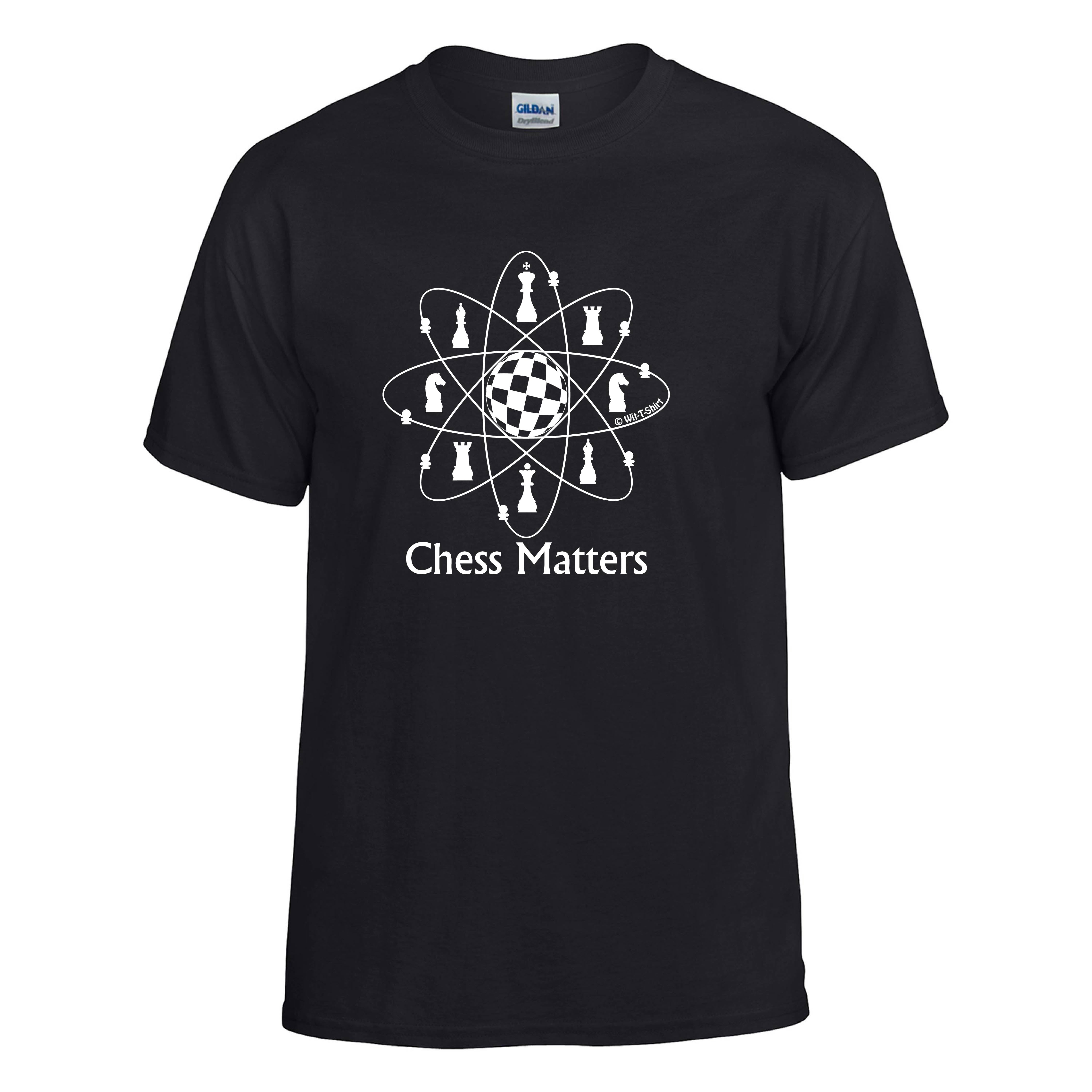 Chess Matters : White Chess Atom, Chess T-shirt, Chess Shirt; Men Women ...