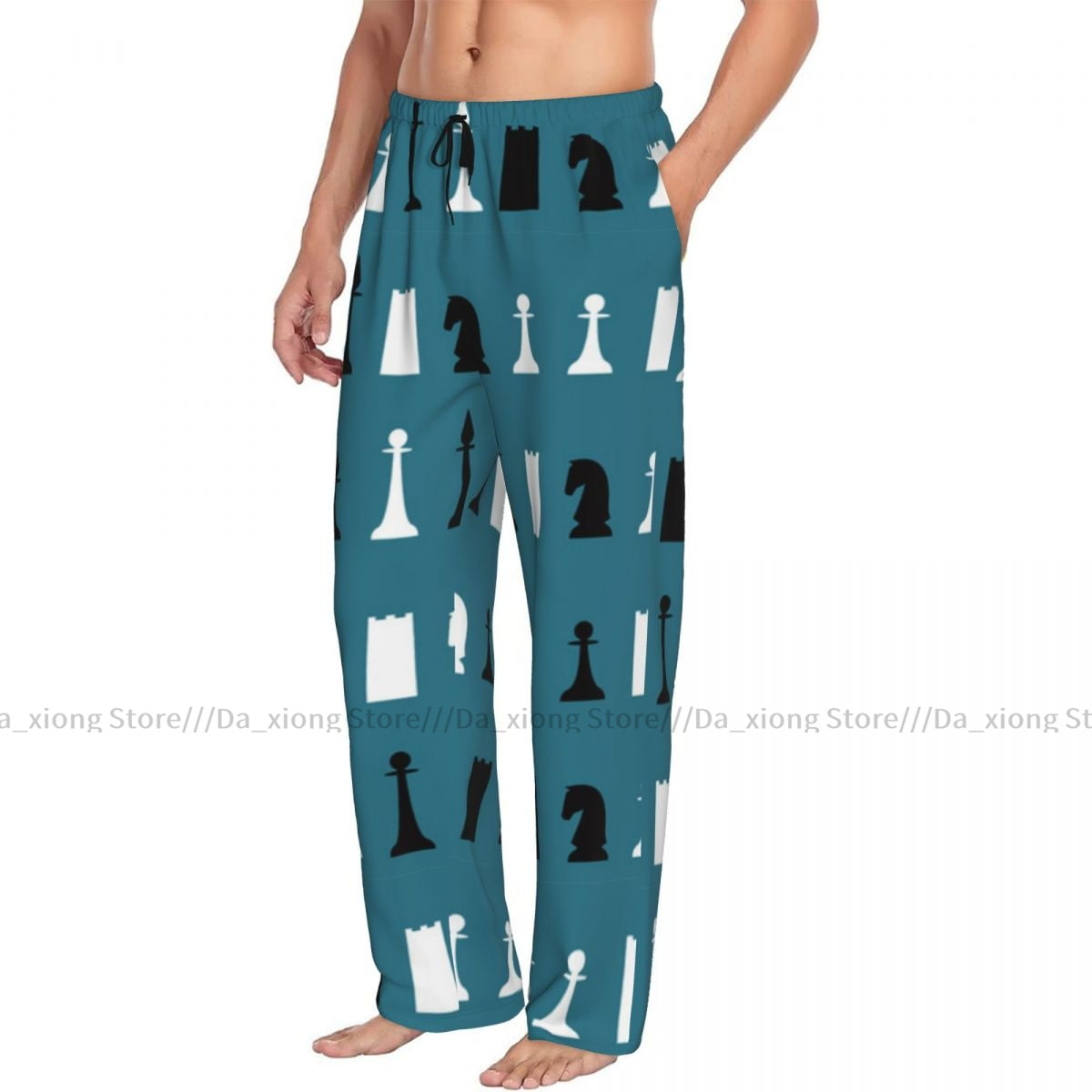 Chess Pattern Mens Pajamas Pyjamas Pants Lounge Pants Sleep Bottoms ...