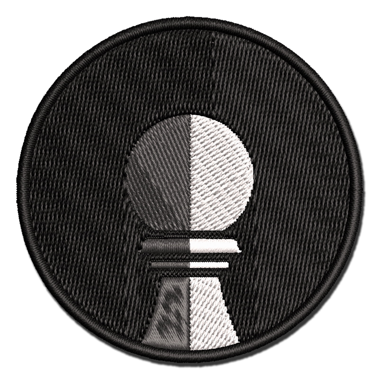 Chess Piece White Pawn Applique Multi-Color Embroidered Hook & Loop ...