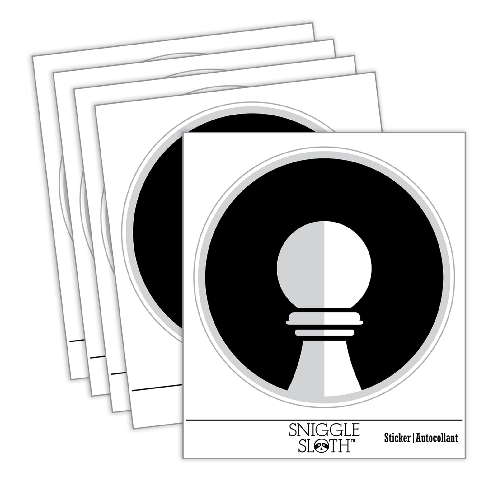 Chess Piece White Pawn Car Window Bumper Water Bottle Phone Tablet ...