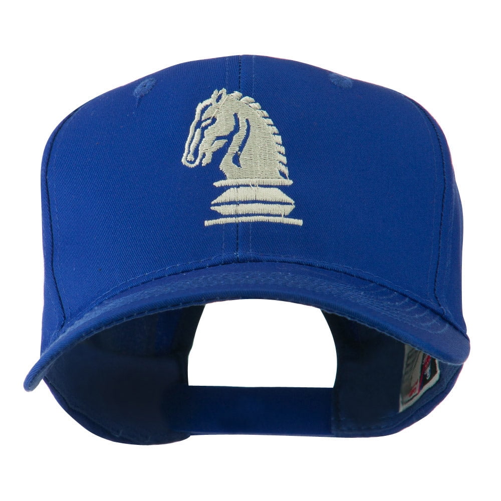 Chess Piece of a Knight Embroidered Cap - Royal OSFM - Walmart.com