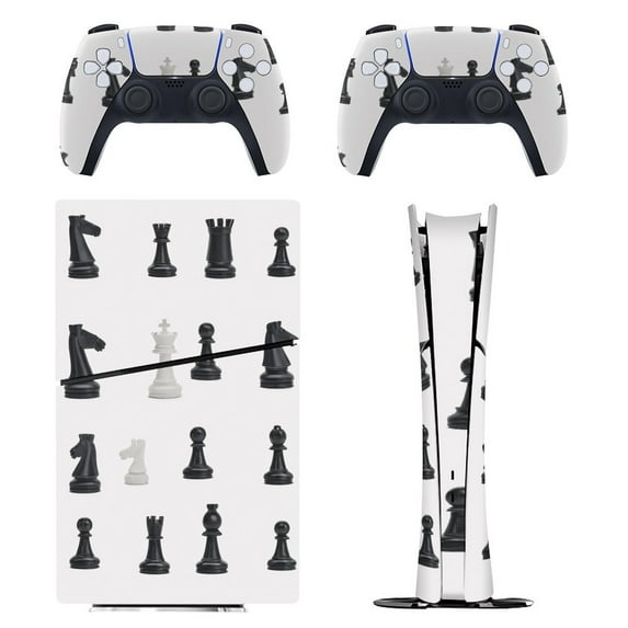 Chess Pieces Console Skin Bundle for PS5 Pro Slim Disc & Digital / PS4 ...