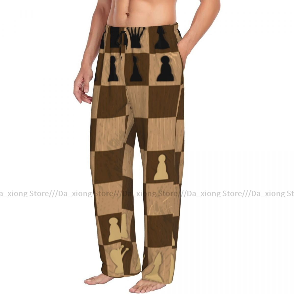 Chess Pieces Mens Pajamas Pyjamas Pants Lounge Pants Sleep Bottoms ...