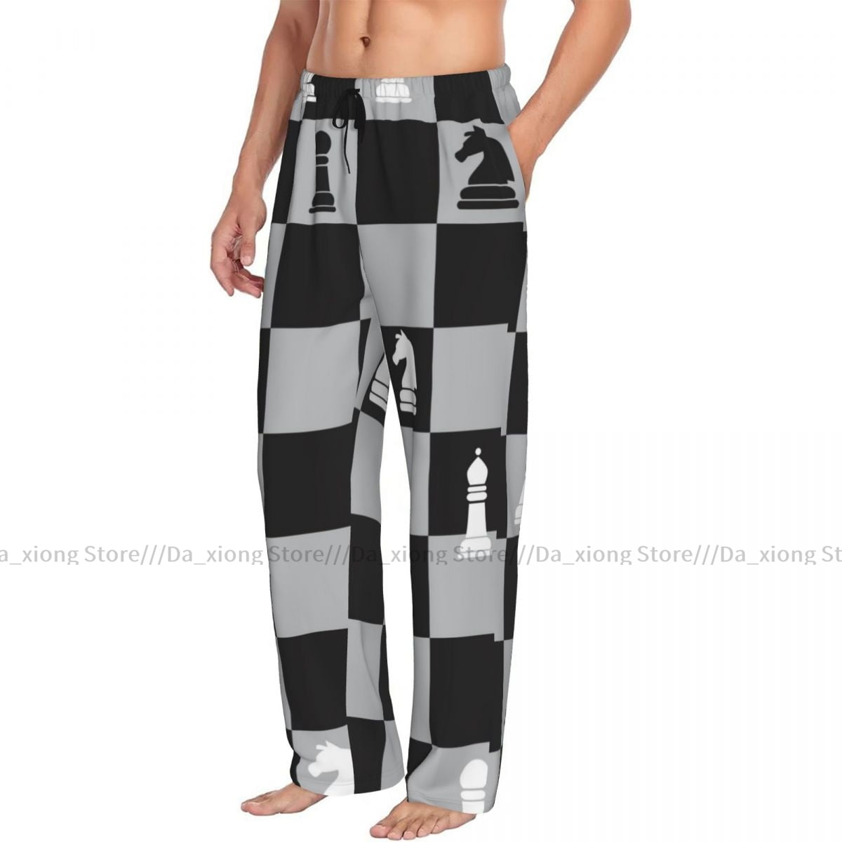 Chess Pieces Mens Pajamas Pyjamas Pants Lounge Pants Sleep Bottoms ...