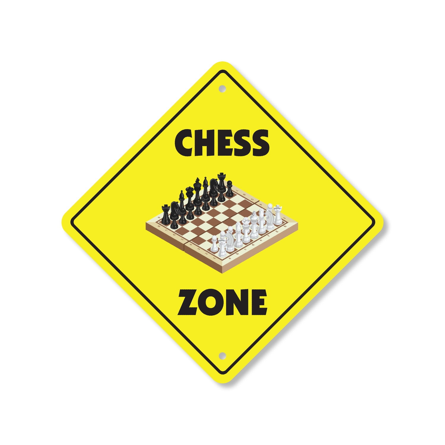 Chess Plastic Crossing Sign - 10 Inch X 10 Inch Xing Sign Gift Board ...