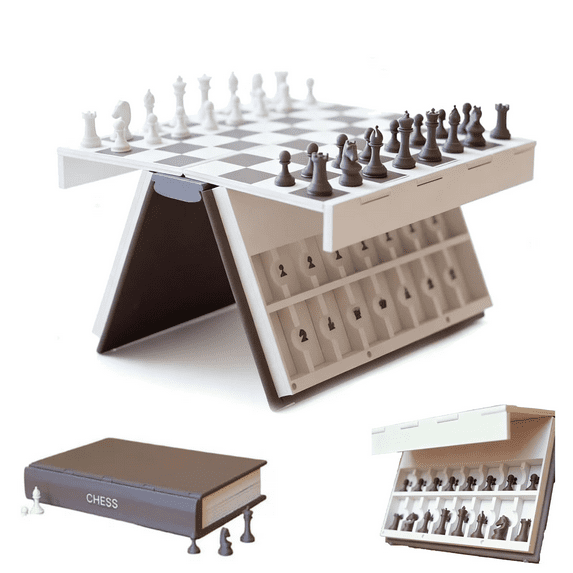 Chess PlayBook'd,3D Printed Magnetic Chess Set - Magnetic Pieces Book ...