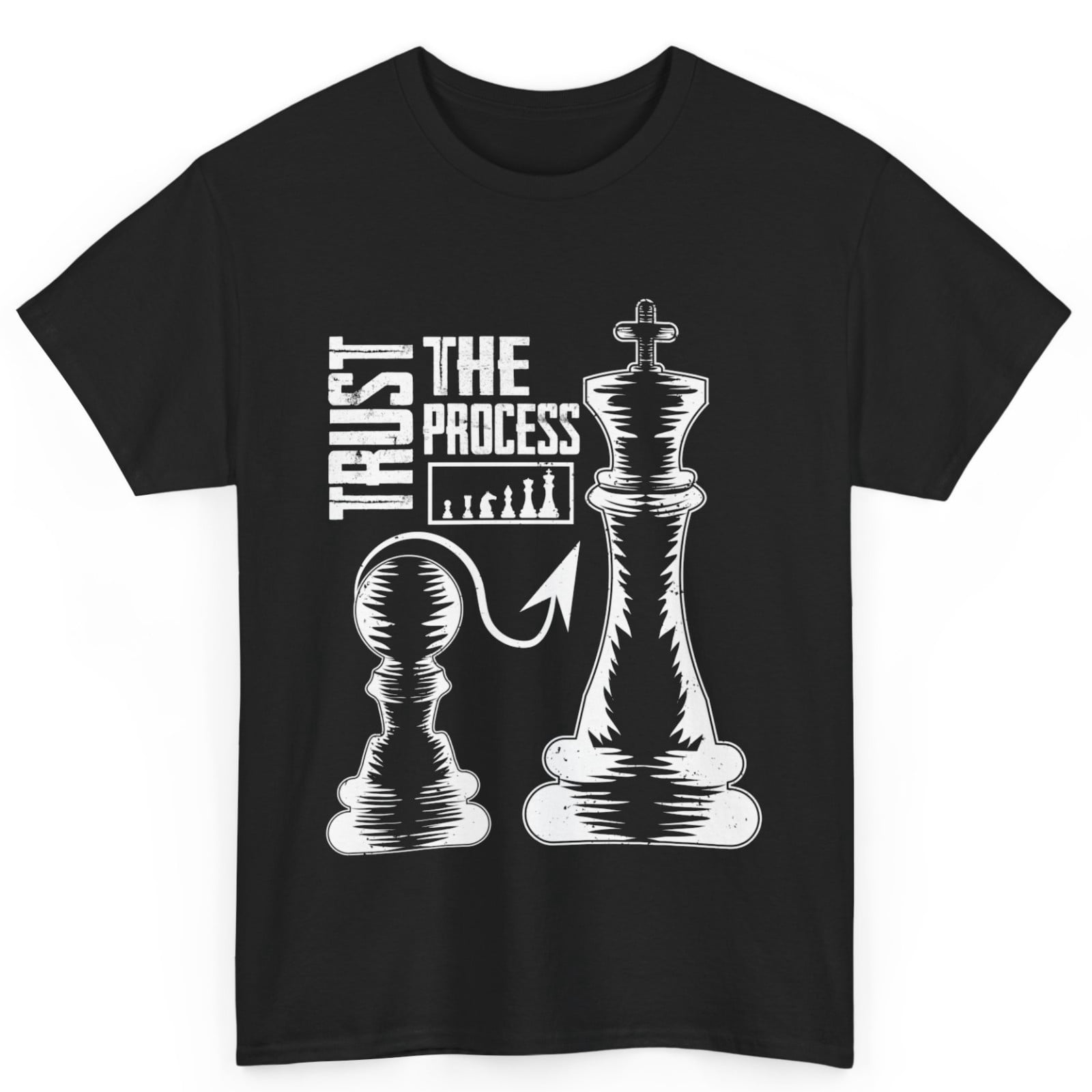 Chess Player Chess Master Gift Trust The Process Unisex Cotton T-Shirt ...