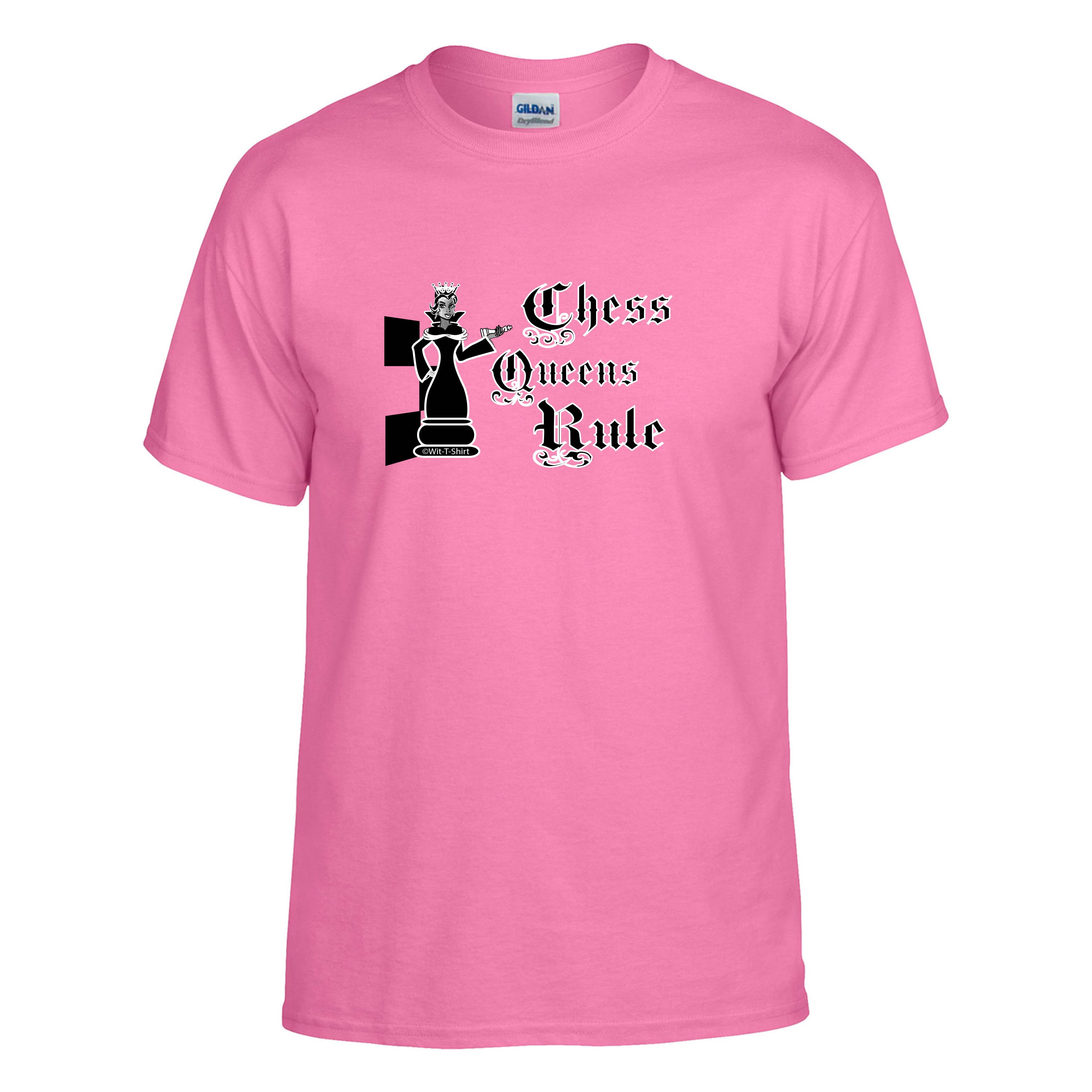 Chess Queens Rule Black Queen: Chess T-shirt, Men, Women, Girls, Boys ...