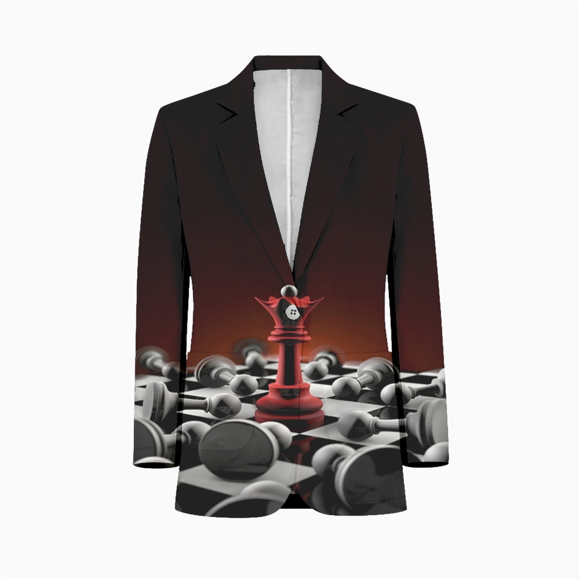 Chess Red Queen Mens Suits Shawl Collar Slim Fit Suit Mens Groom Jacket ...