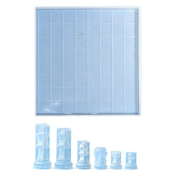 Chess Resin Silicone Mold Chess Mold Set Chess Epoxy Molds Art Crafts ...