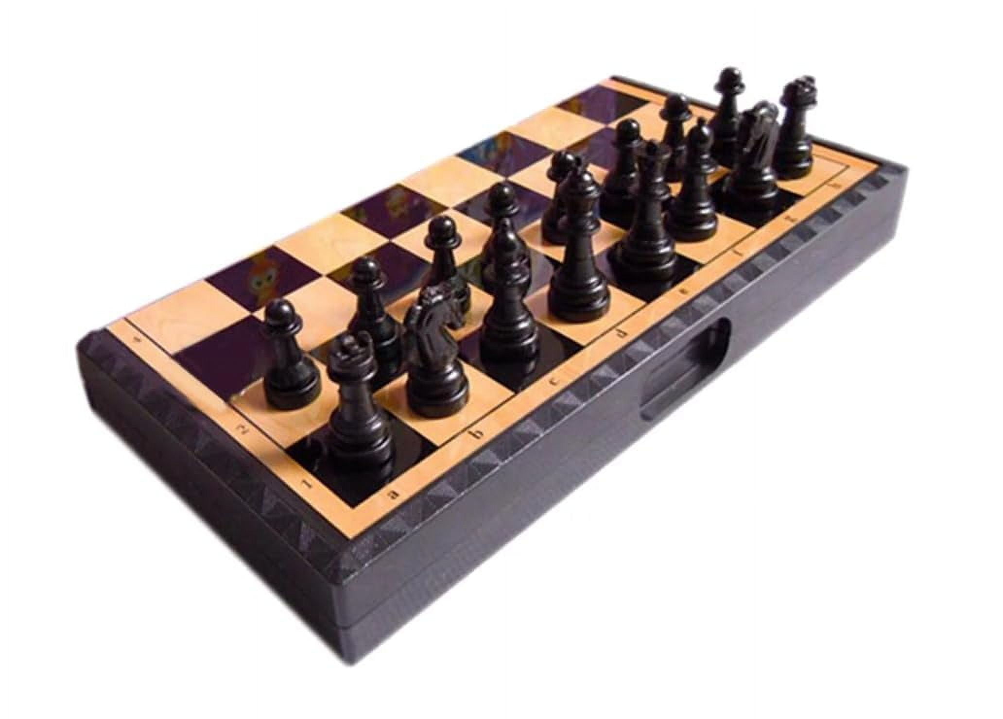 Chess Set 10x10 Inch Magnetic Folding Chess Set | Folding Plastic Chess ...