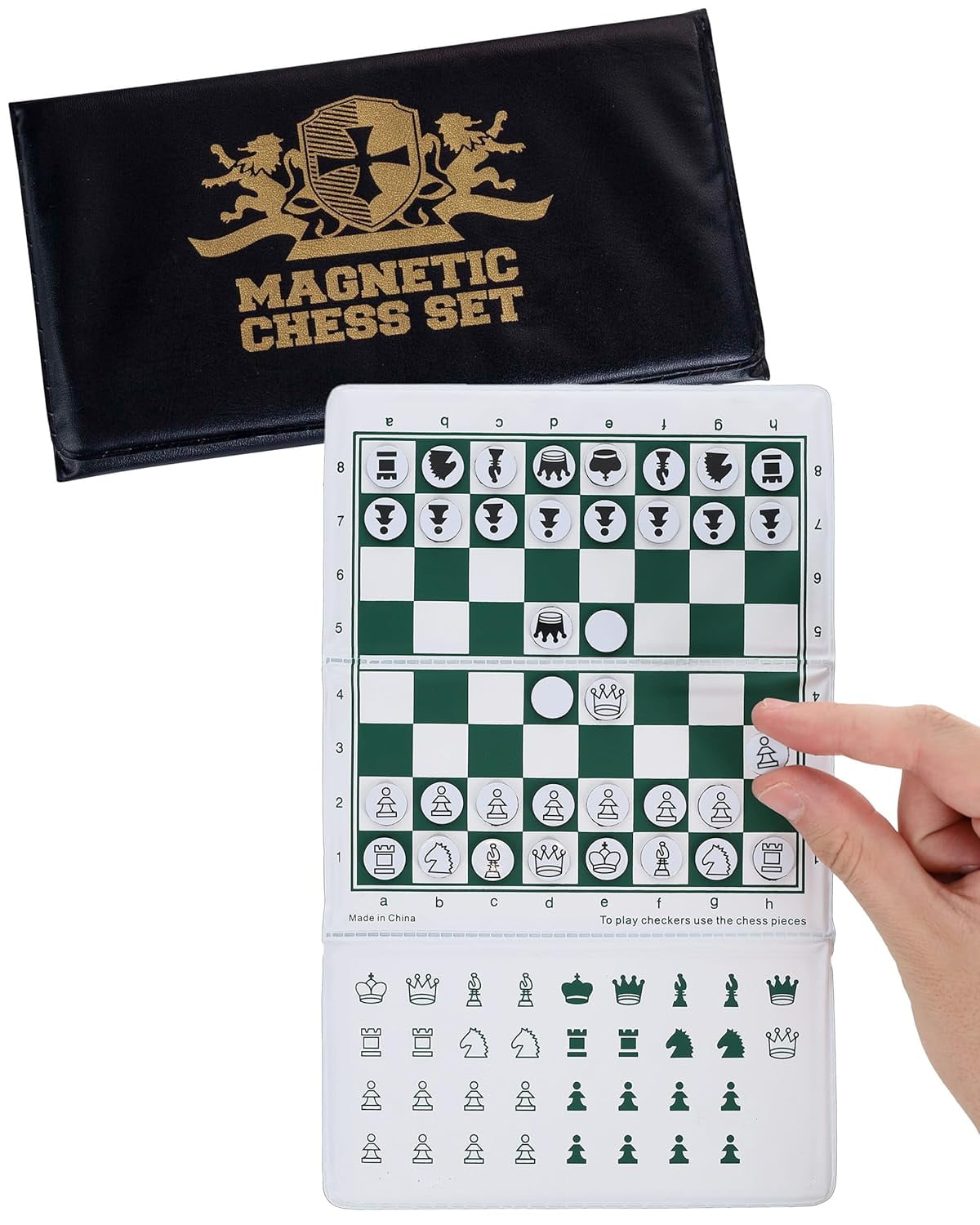 Chess Set Magnetic Checkbook Chess Set - Great For Travel | Chequebook ...