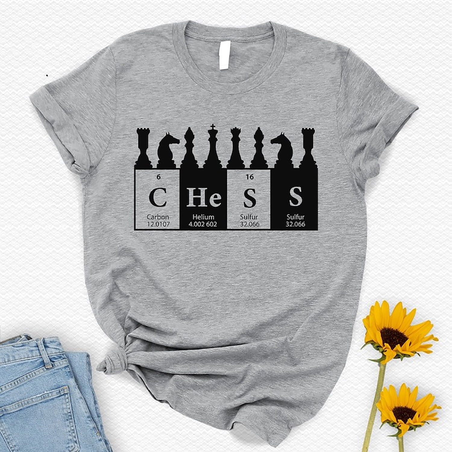 Chess Set Periodic Table Shirt,Think Shirt,Chess Tournament,Anniversary ...